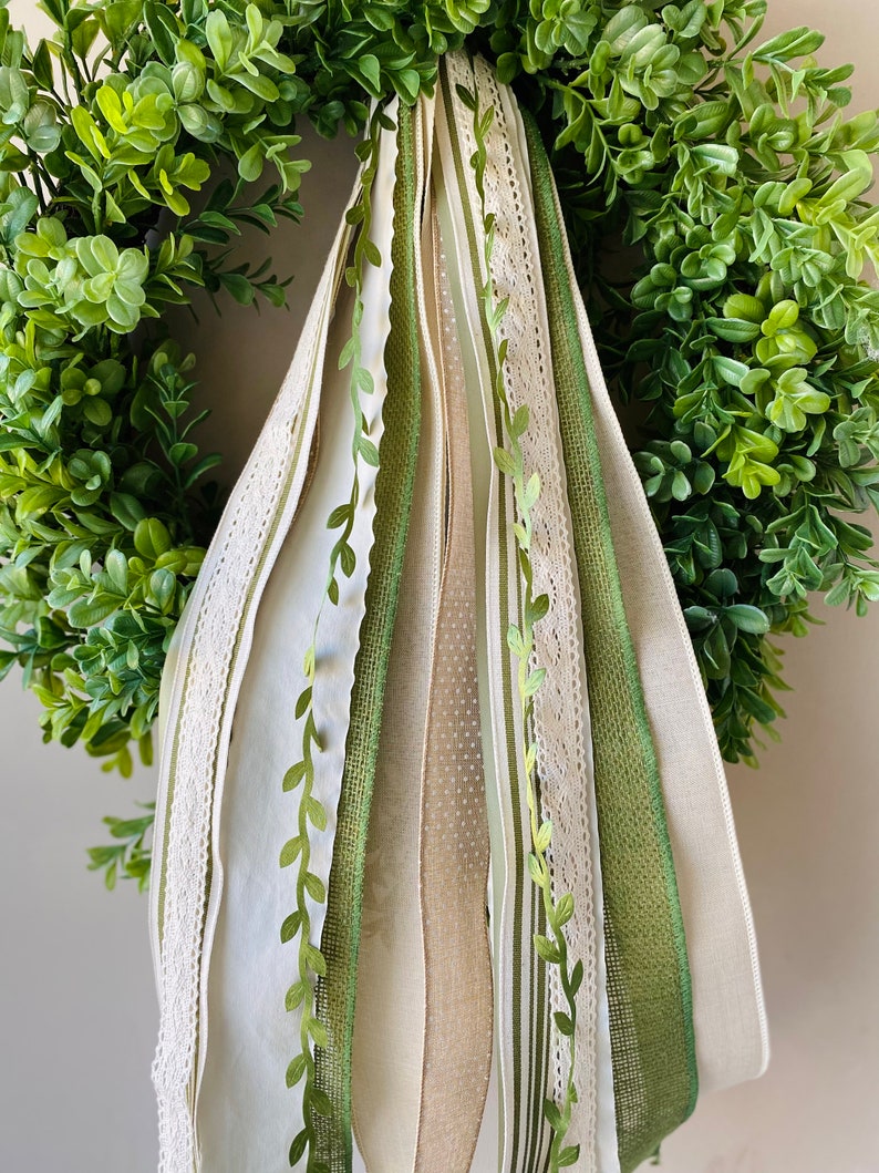 In the Garden Ribbon Set, Ribbon for Wreath, Ribbon Set, Summer Ribbon ...