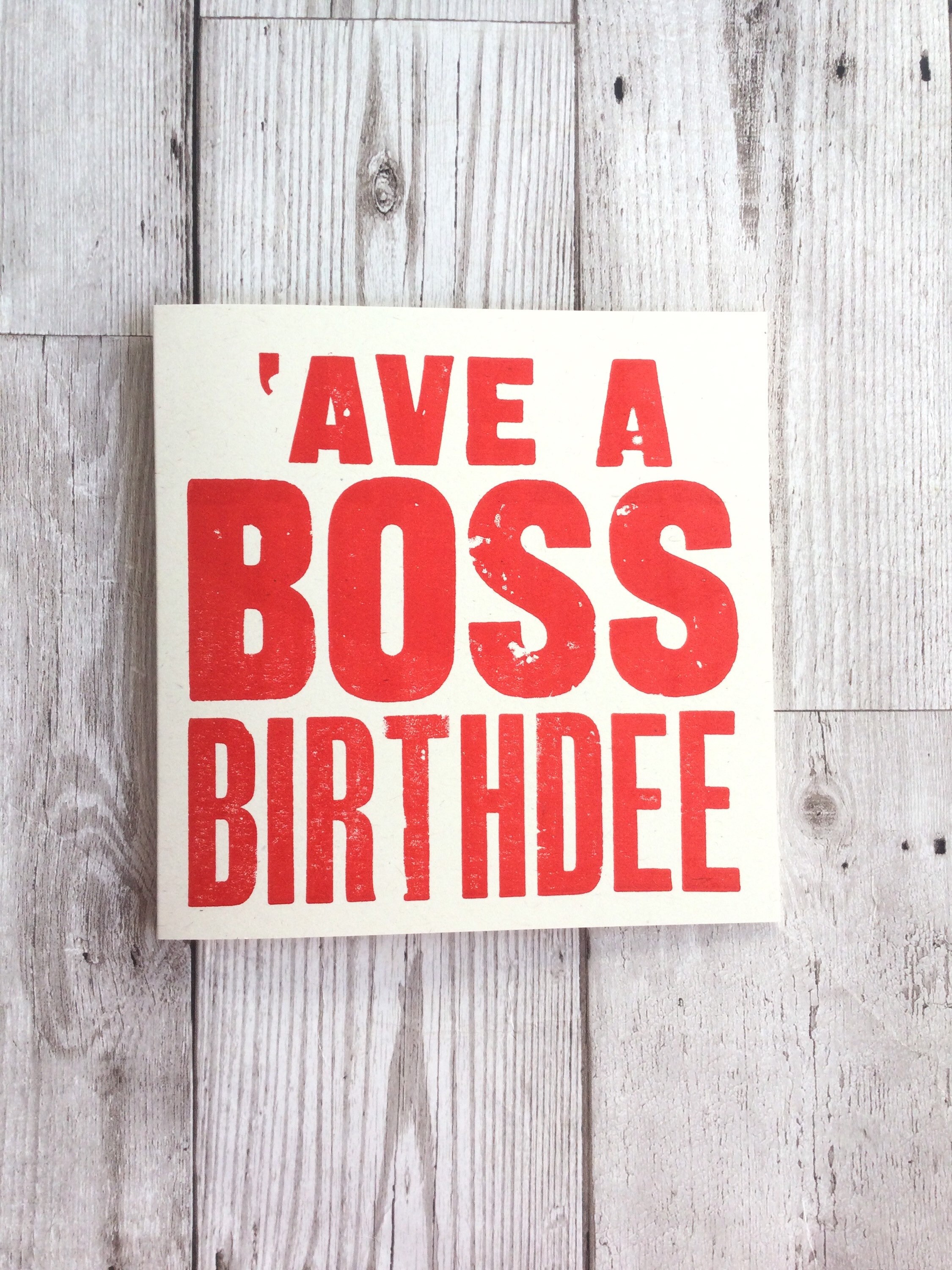 Scouse Birthday Card - Letterpress Liverpool Greetings Card - Etsy UK