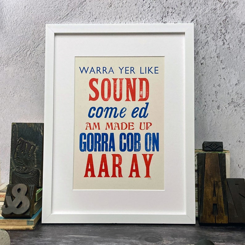 Scouse Sayings Liverpool Print Gift for Scouser Scouse Art Liverpool ...
