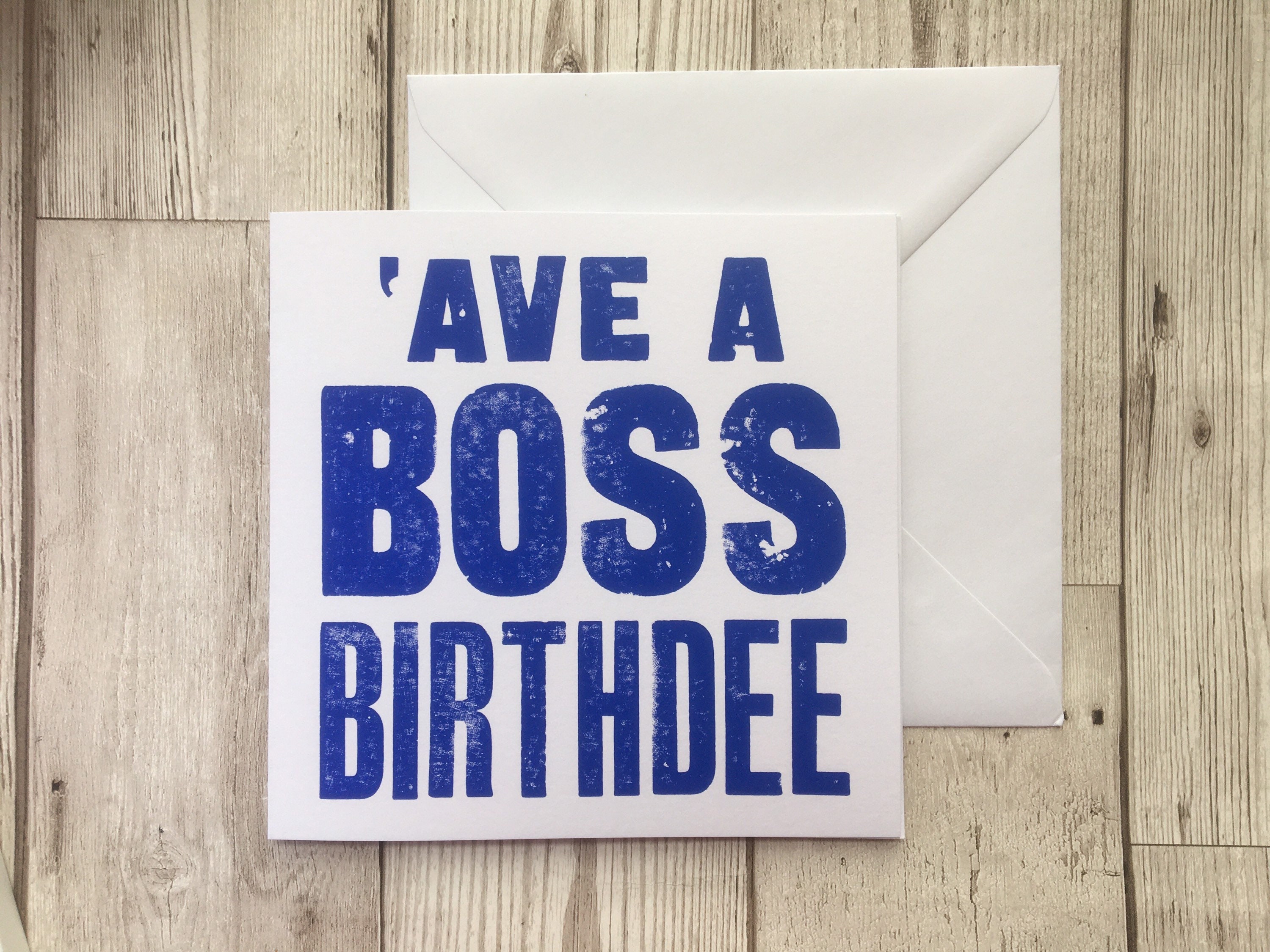 Scouse Birthday Card - Letterpress Liverpool Greetings Card - Etsy UK