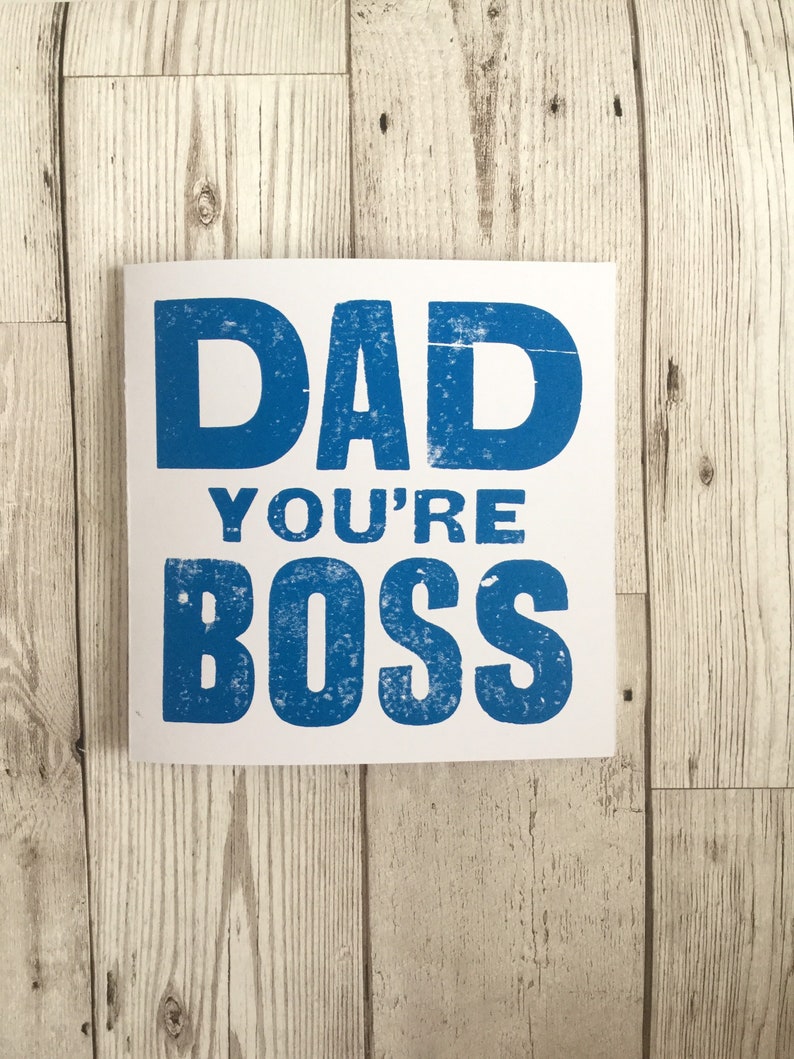 Dad You're Boss Liverpool Card Scouse Card Birthday - Etsy Denmark