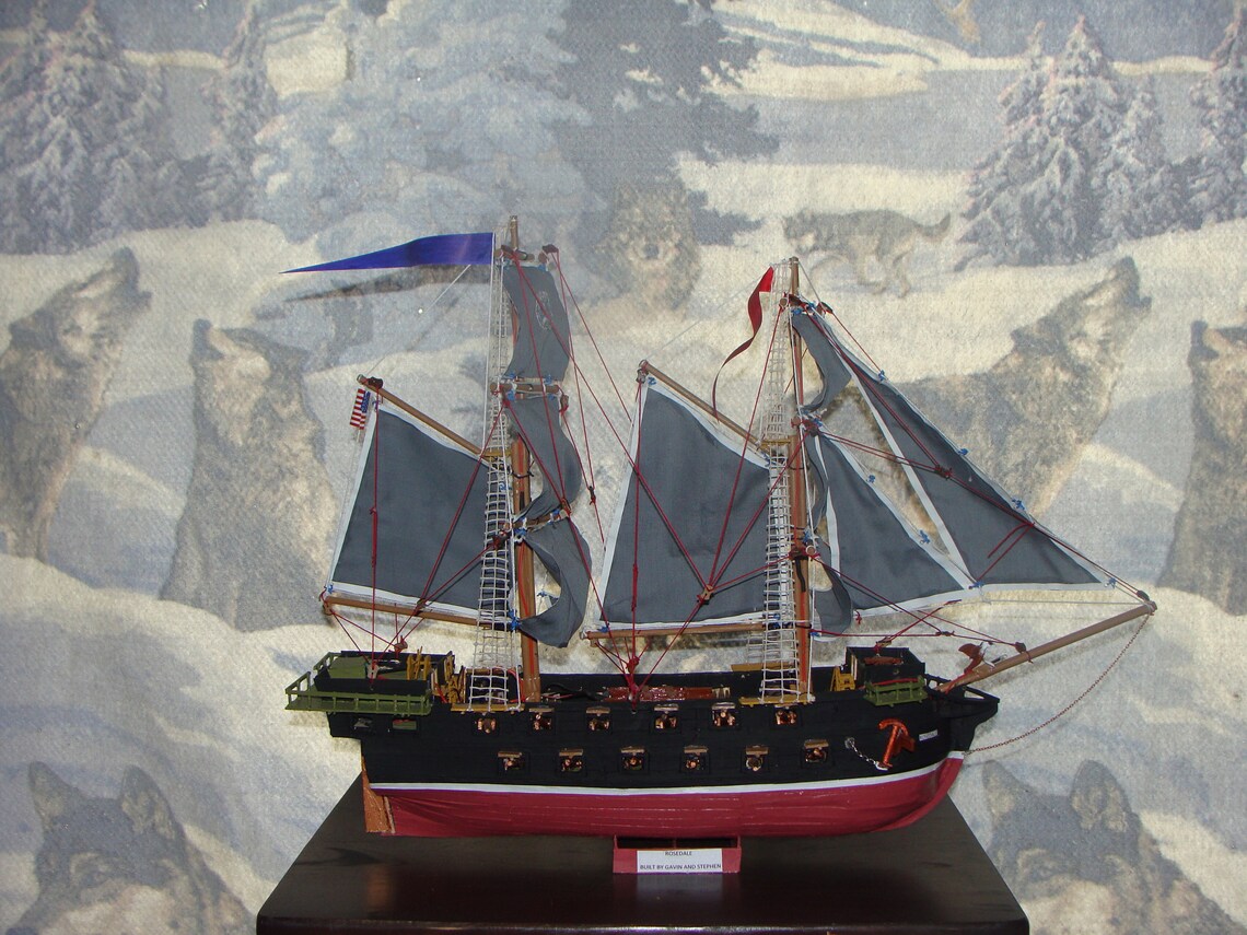 24 GUN FRIGATE 1/72ND Scale Lit With LED Lighting - Etsy