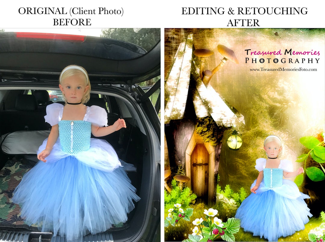 Editing Original Photo & Retouching - Forest Hut - Etsy