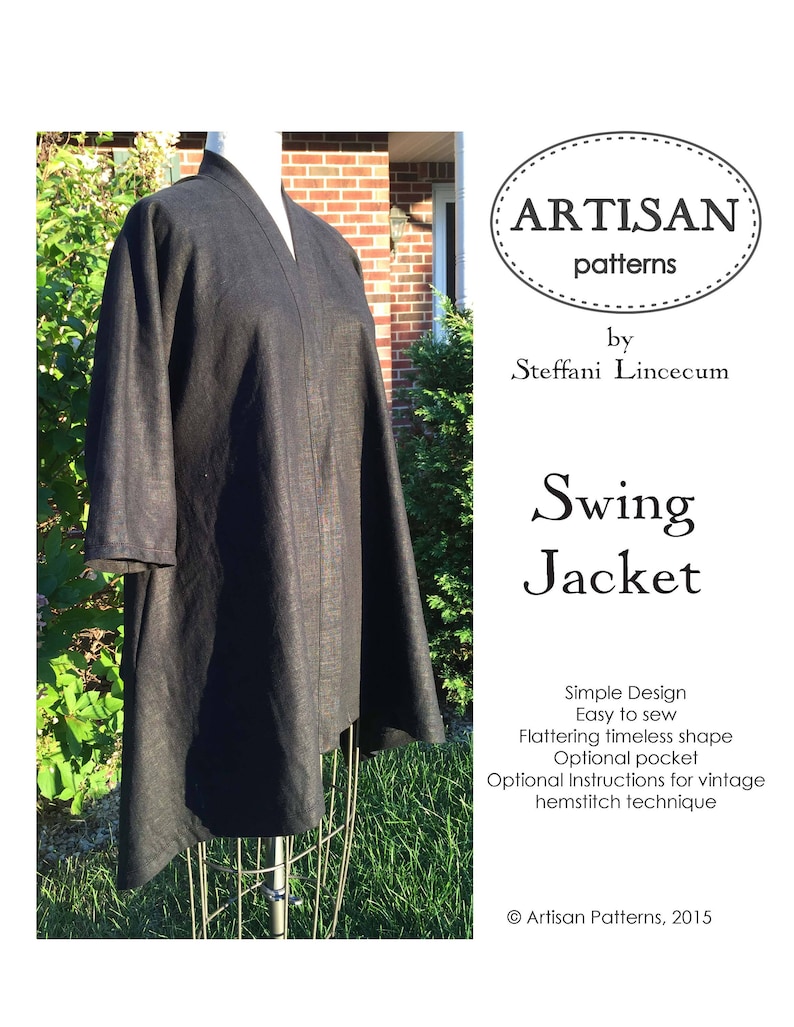 Swing Jacket PDF Pattern (print at Home Version) - Etsy