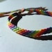 Pastel Rainbow Friendship Bracelet thin - Etsy
