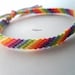 Pastel Rainbow Friendship Bracelet thin - Etsy