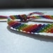 Pastel Rainbow Friendship Bracelet thin - Etsy