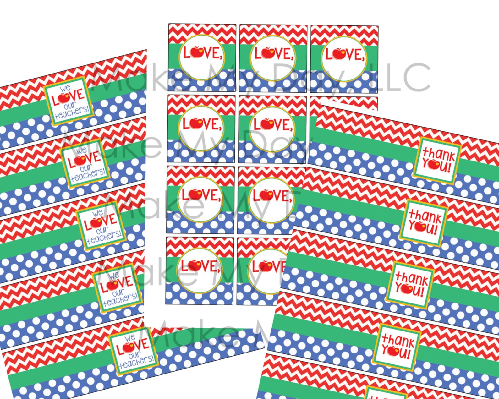 Teacher Appreciation Water Bottle Labels and Tags PTA - Etsy