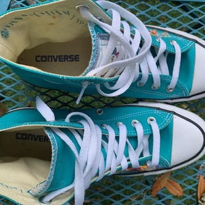 Patchwork Converse High Top Chuck Taylor Boho Hippie Boho - Etsy
