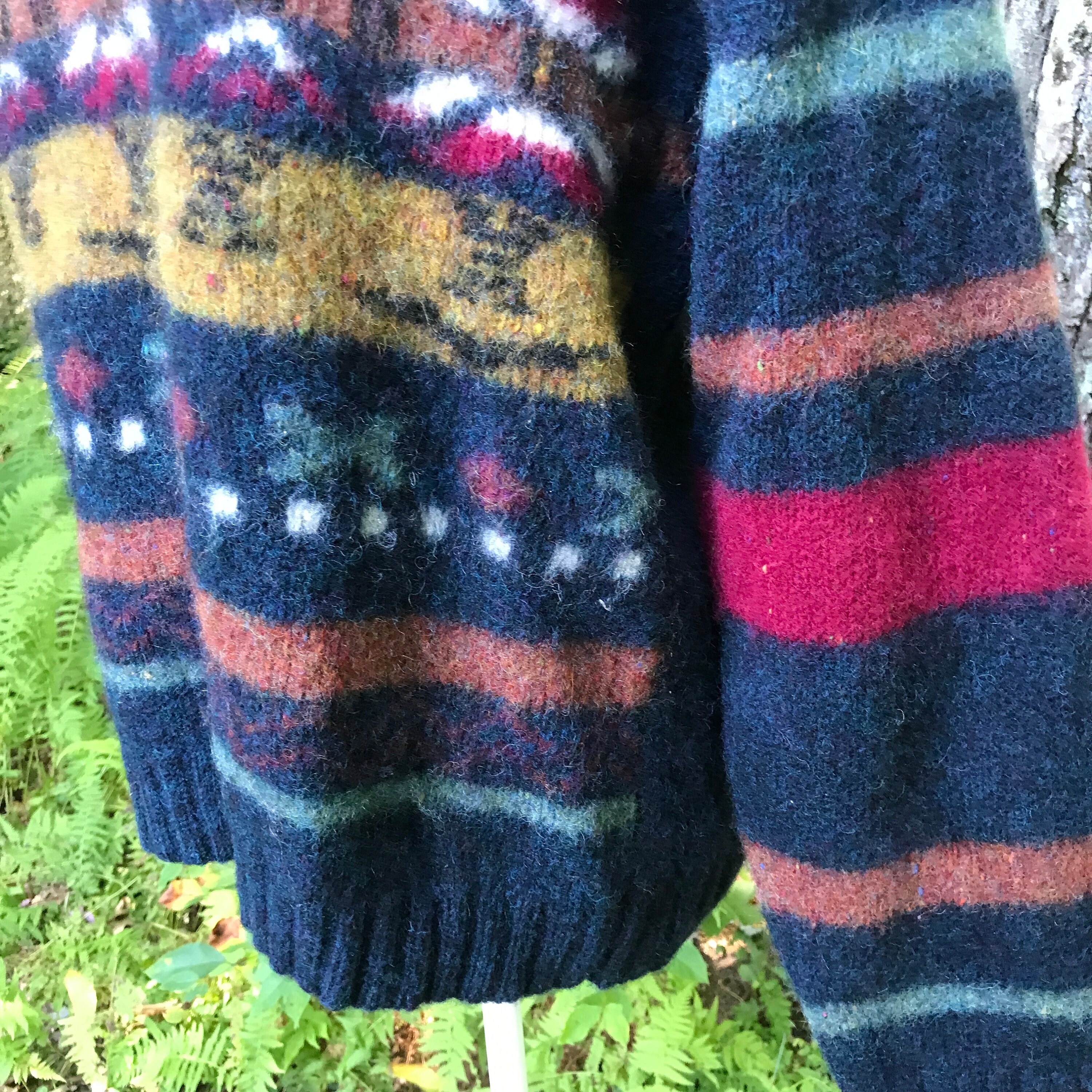 Vintage Cottagecore Grandpa Sweater 100% SHETLAND WOOL Ugly - Etsy