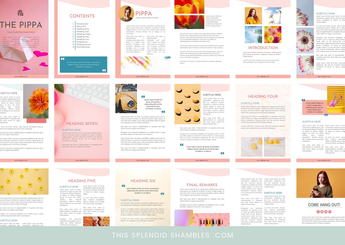 28-page Ebook Canva Template - A4 Editable Workbook - Perfect for ...