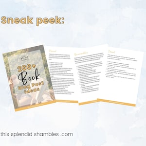 200+ Book Blog Post Ideas - Blogging for Beginners - Bookstagram Social ...