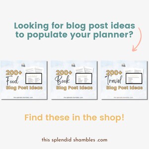 Printable Blog Planner | A4 & US Letter Blogger’s Content Planner ...