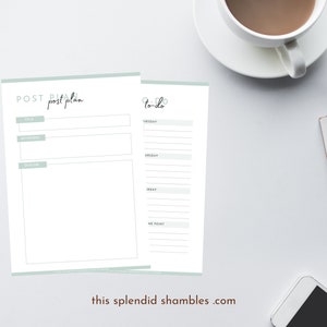 Printable Blog Planner A4 & US Letter Bloggers Content Planner Yearly ...