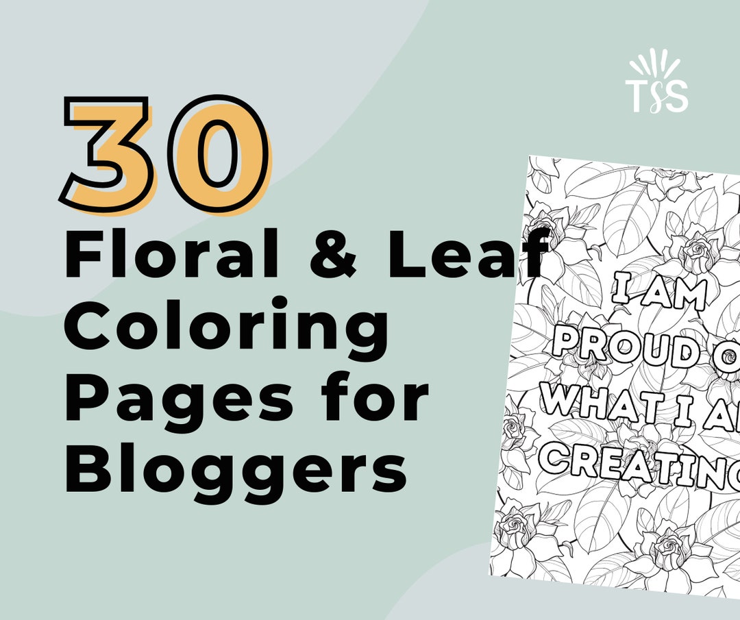 Printable Floral Coloring Pages for Adults - Blogging Affirmations ...