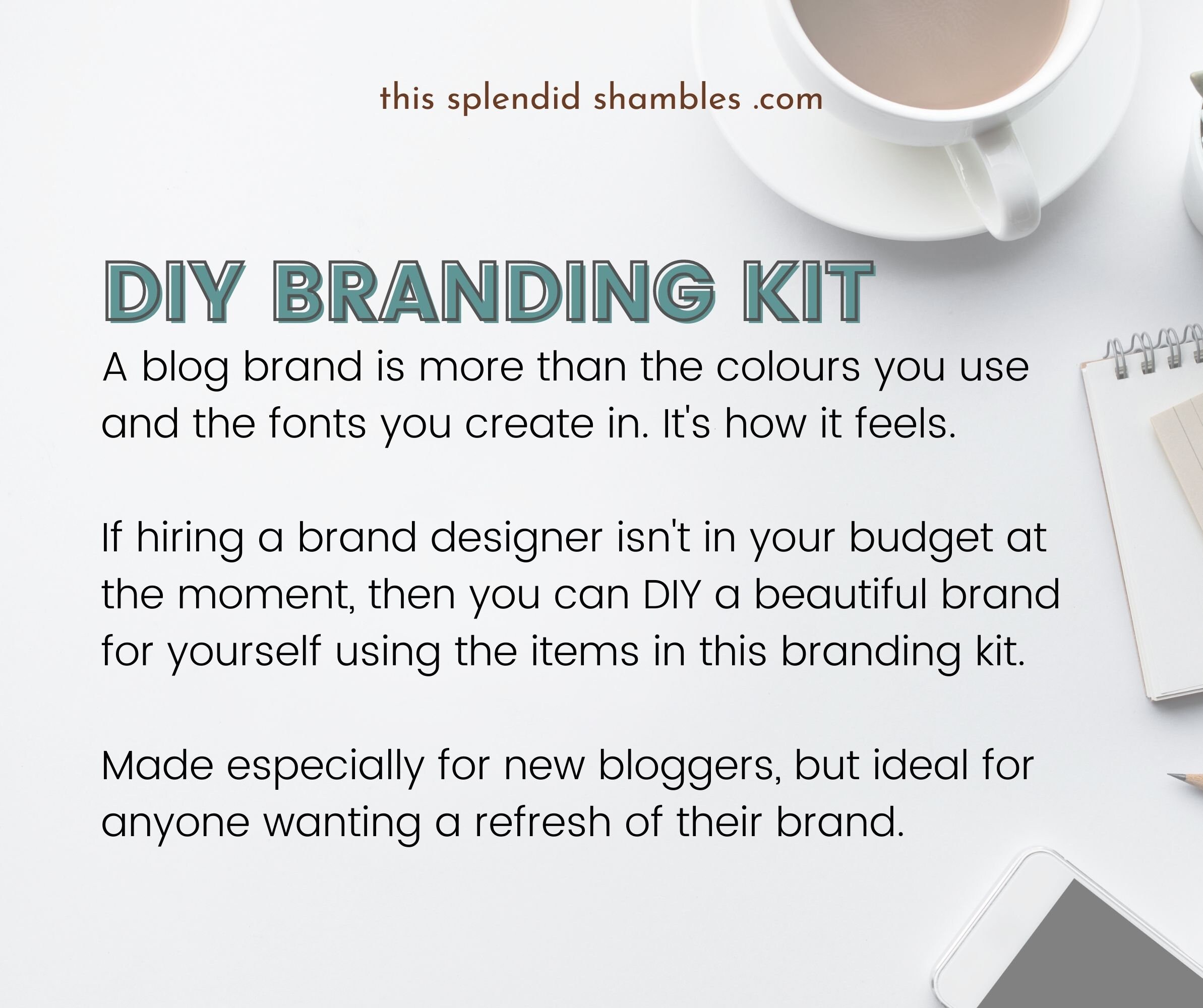 New Blogger's Branding Kit Blogging Brand Pack Create a Blogging Brand ...