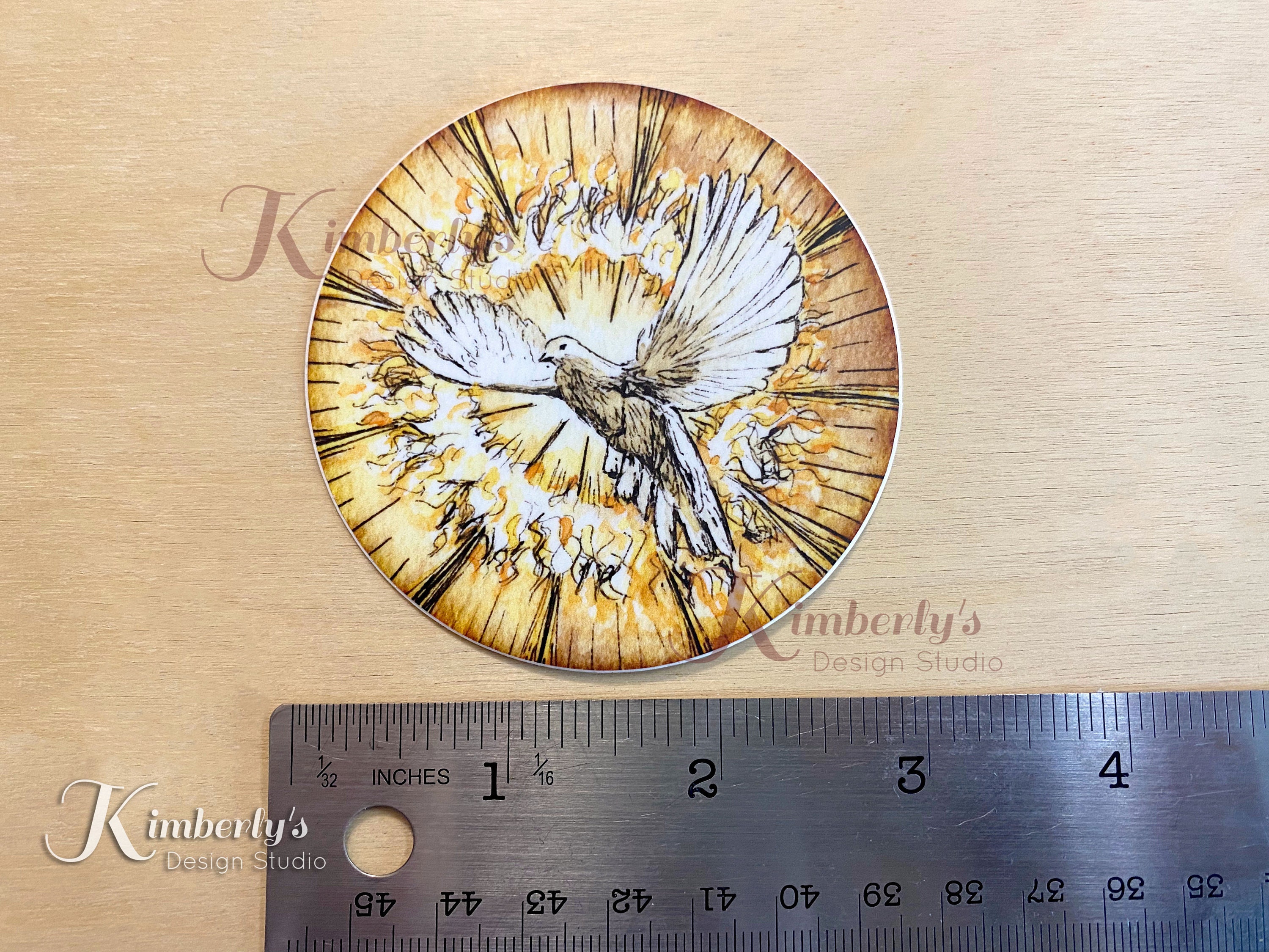 Holy Spirit - Vinyl Sticker- Decal, Water Bottle Decor, Annunciation ...