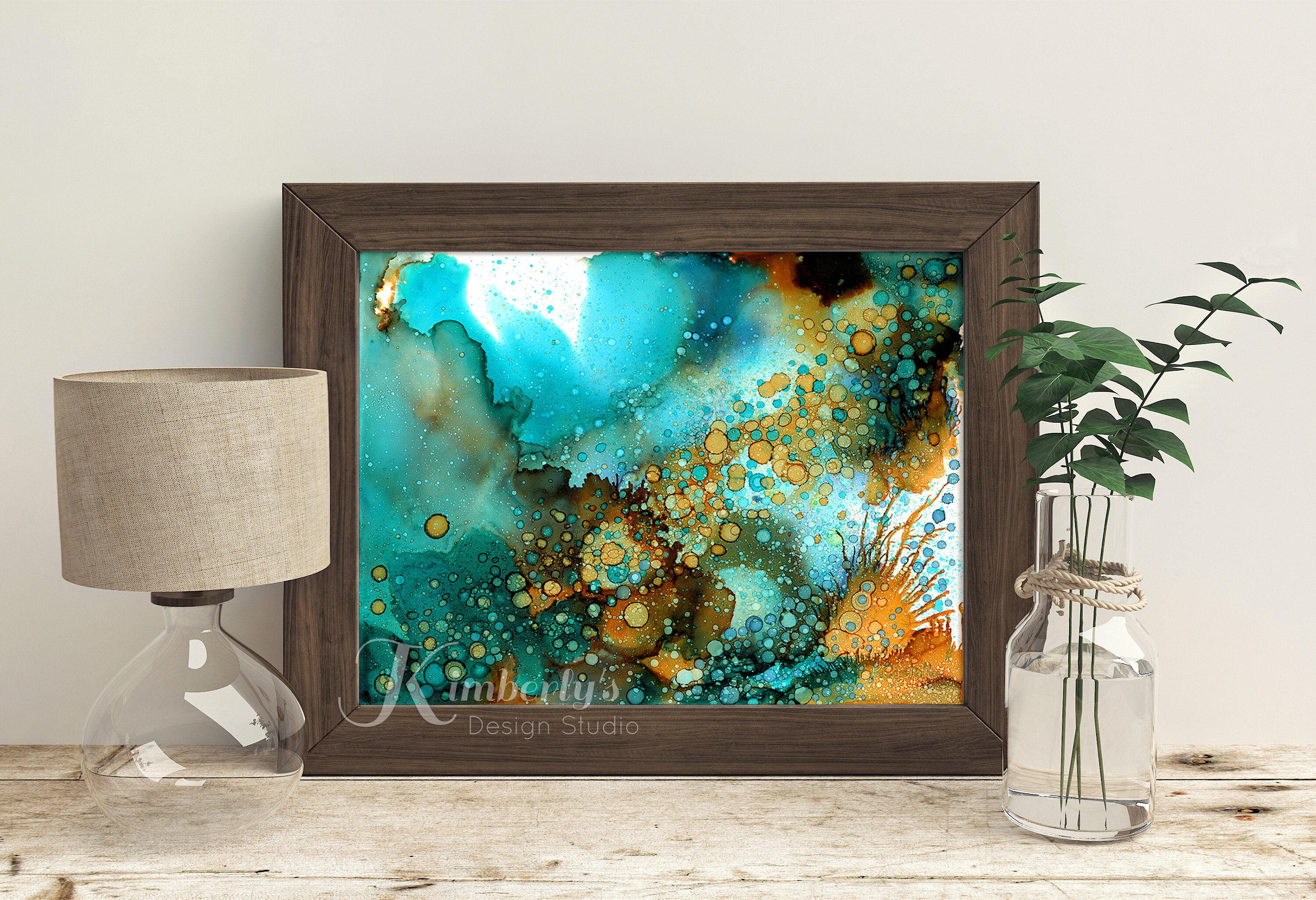 Autumn's Nebula, Alcohol Ink Fine Art Print/giclée Print - Etsy