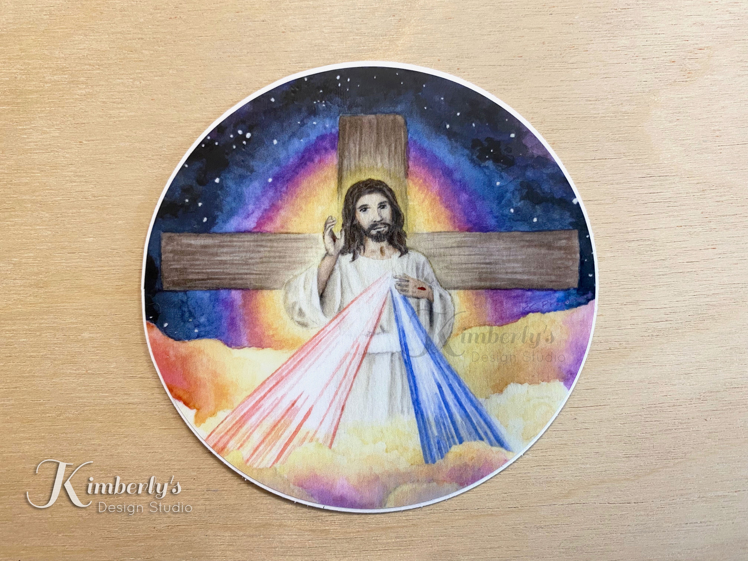 Jesus, Divine Mercy - Vinyl Sticker- Catholic Sticker, Decal, Water ...