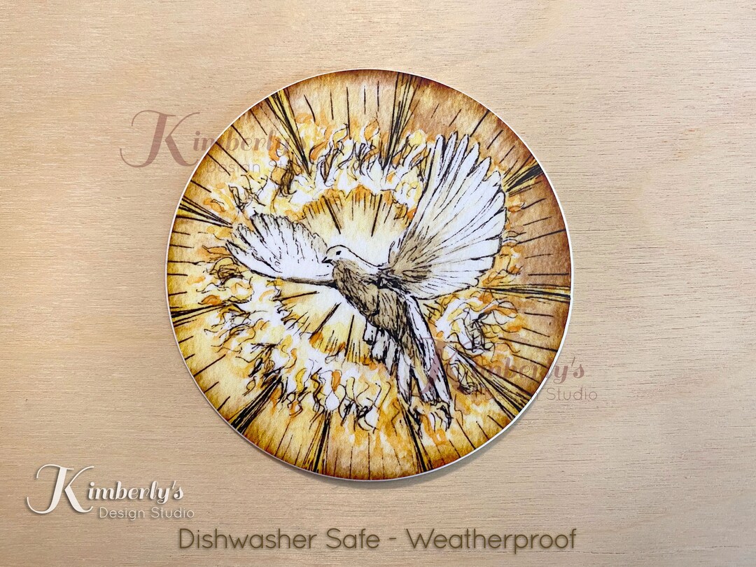 Holy Spirit - Vinyl Sticker- Decal, Water Bottle Decor, Annunciation ...
