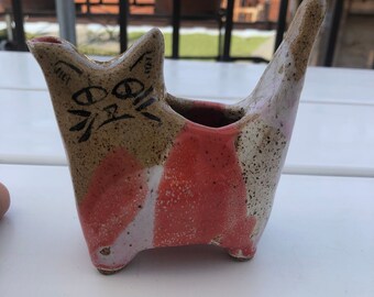 Ceramic Cat Pitcher - Etsy