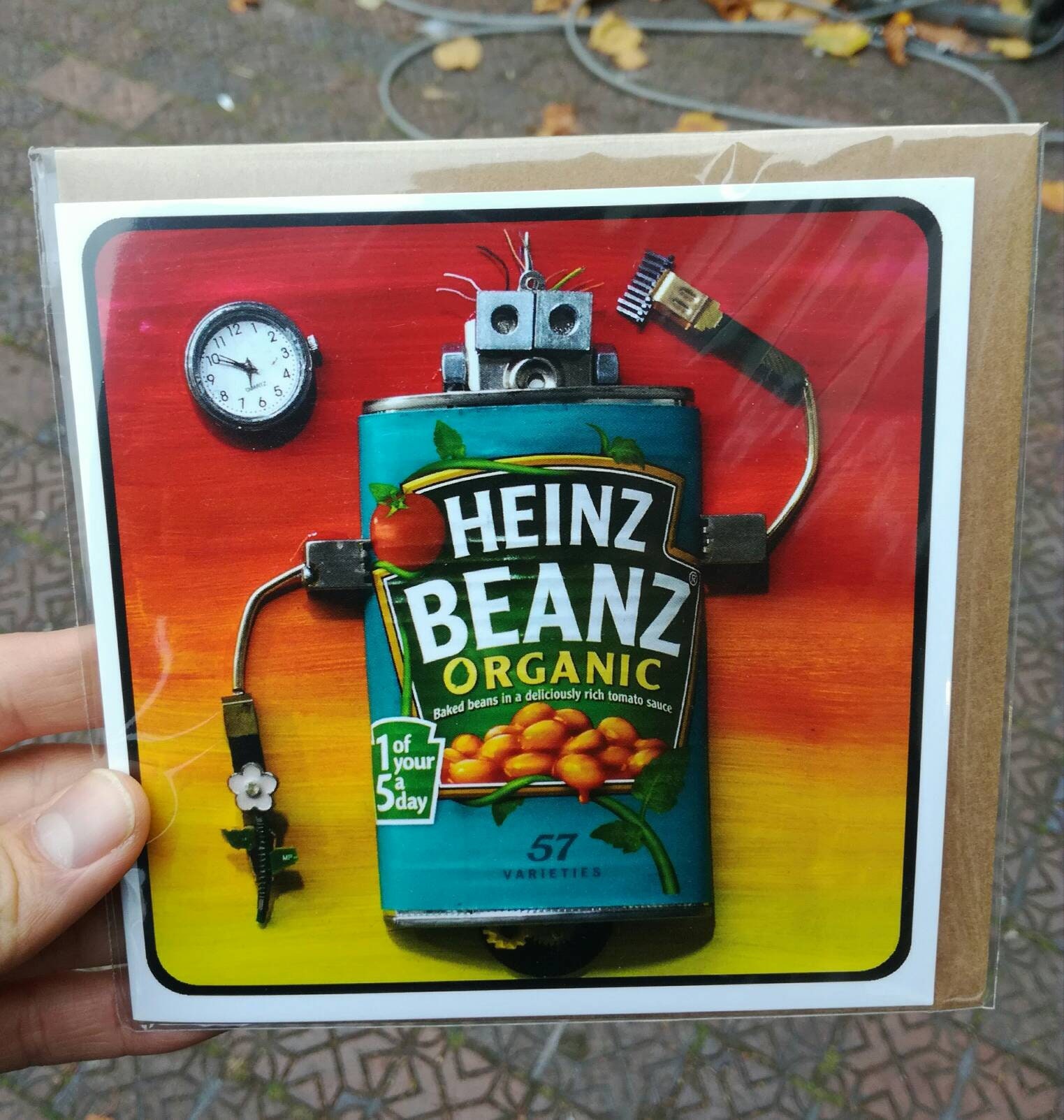 Original Heinz Beans Recycled Robot Greeting Card - Etsy UK
