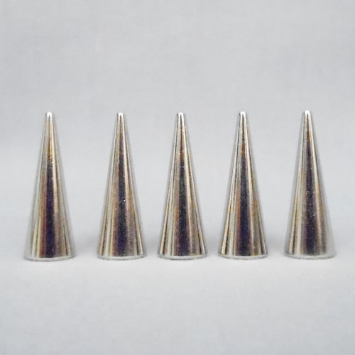 10 Silver Half Inch Cone Spikes - Etsy