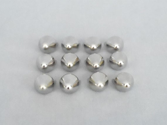 100 Silver Half Inch 12mm TALL English Cone Studs - Etsy