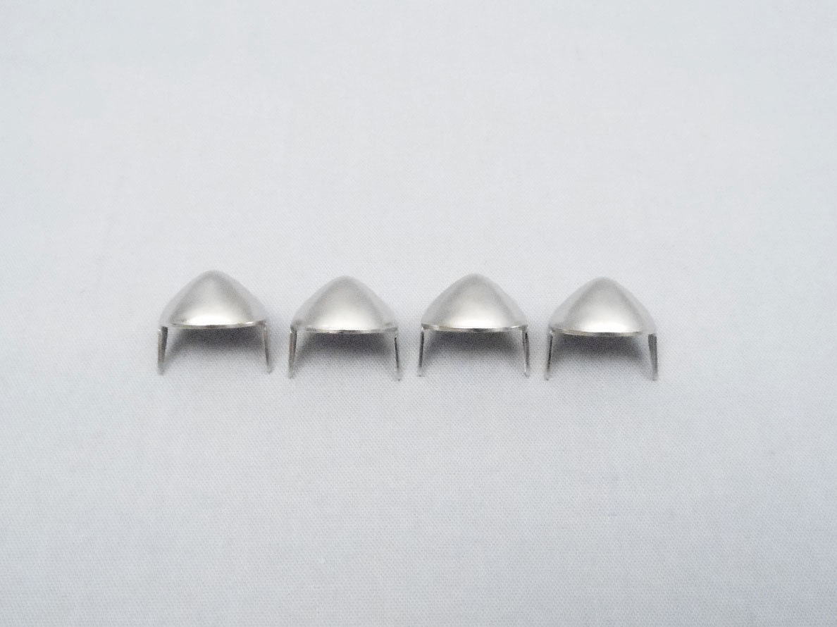100 Silver Half Inch 12mm Cone Studs - Etsy