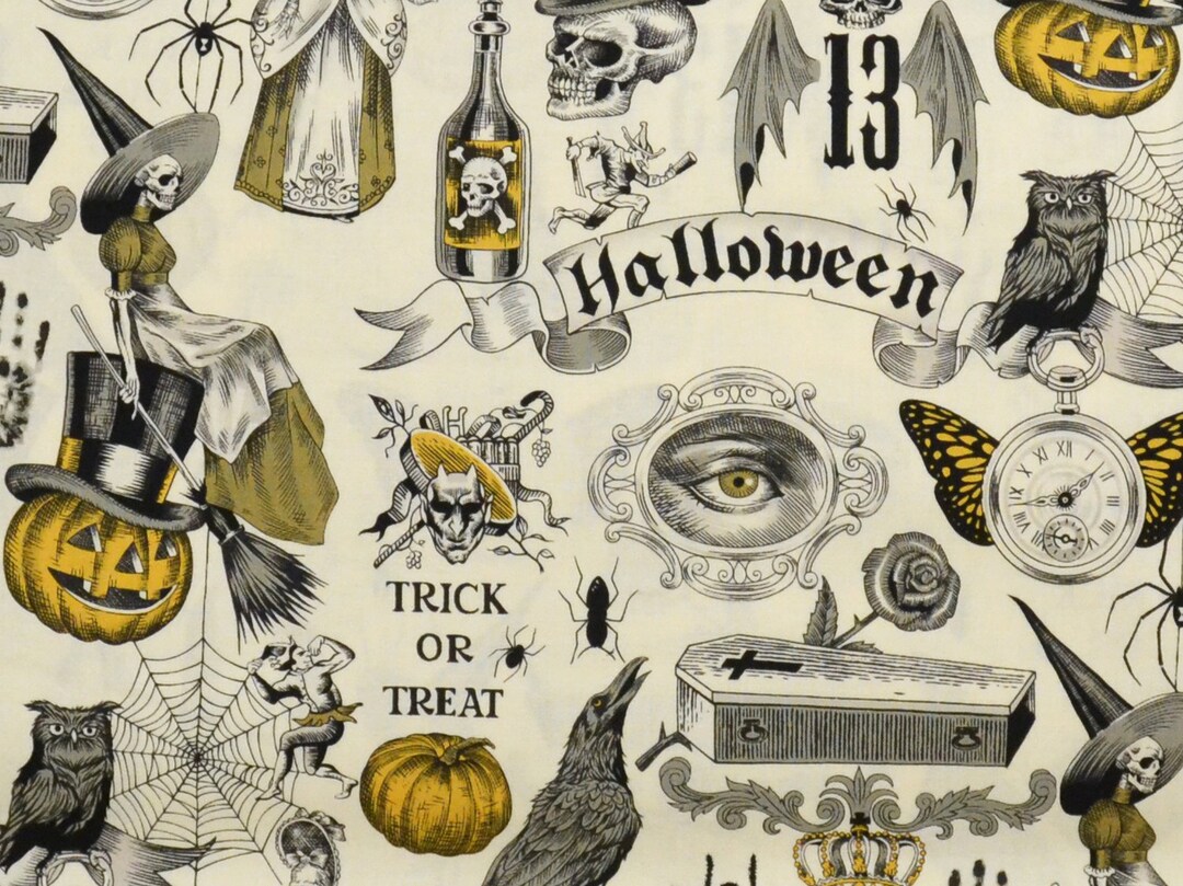 RARE Out of Print - Trickery in Tea Color by Alexander Henry Fabric ...