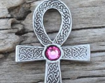 Pewter Ankh Egyptian Cross With Celtic Knots Pendant With - Etsy