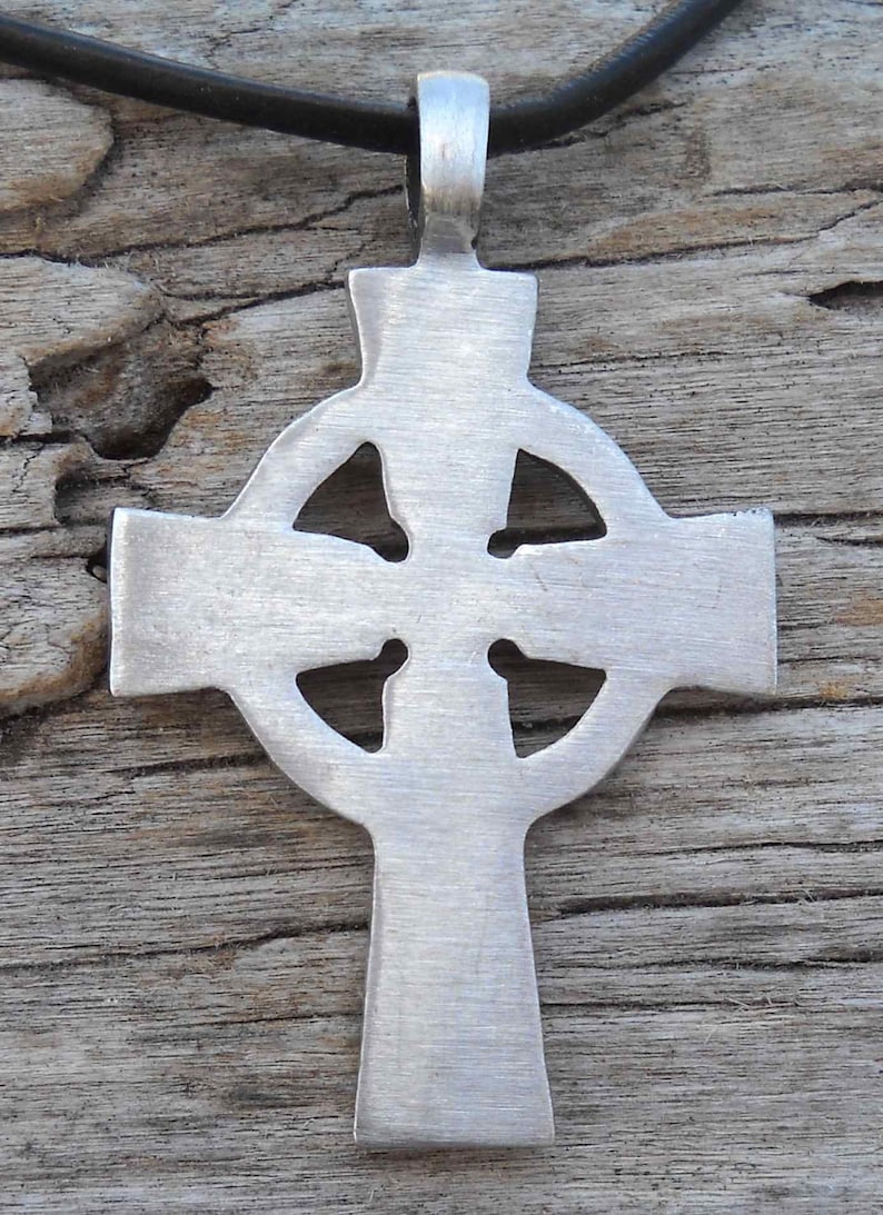 Pewter Celtic Cross Irish Wales Pendant With Swarovski Crystal - Etsy