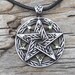 Pewter Double Pentagram Celtic Pagan Pentacle Pendant With - Etsy