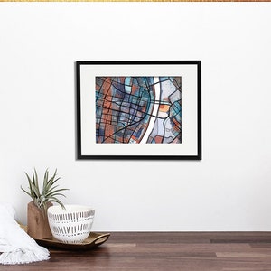 St Louis Map Print, Missouri Print, City Map Art, Abstract Map Drawing ...