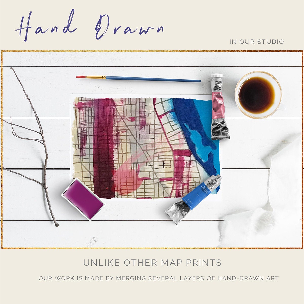 Chicago Map Lakeview Illinois Art Print Lakeview Art Print - Etsy