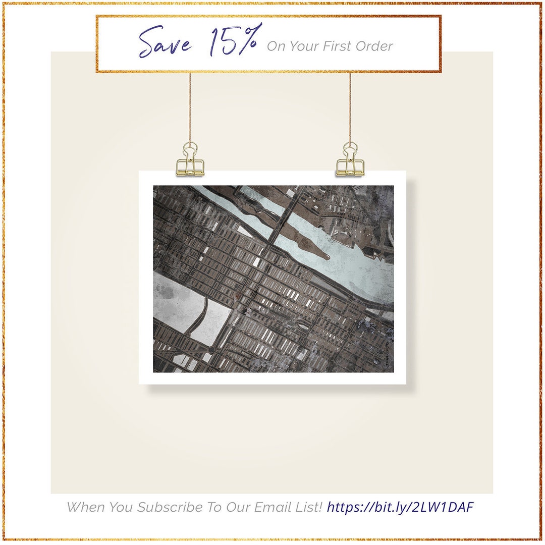 New York City, Upper East Side Map, Travel Gift, Bedroom Art, 11x14 Art ...