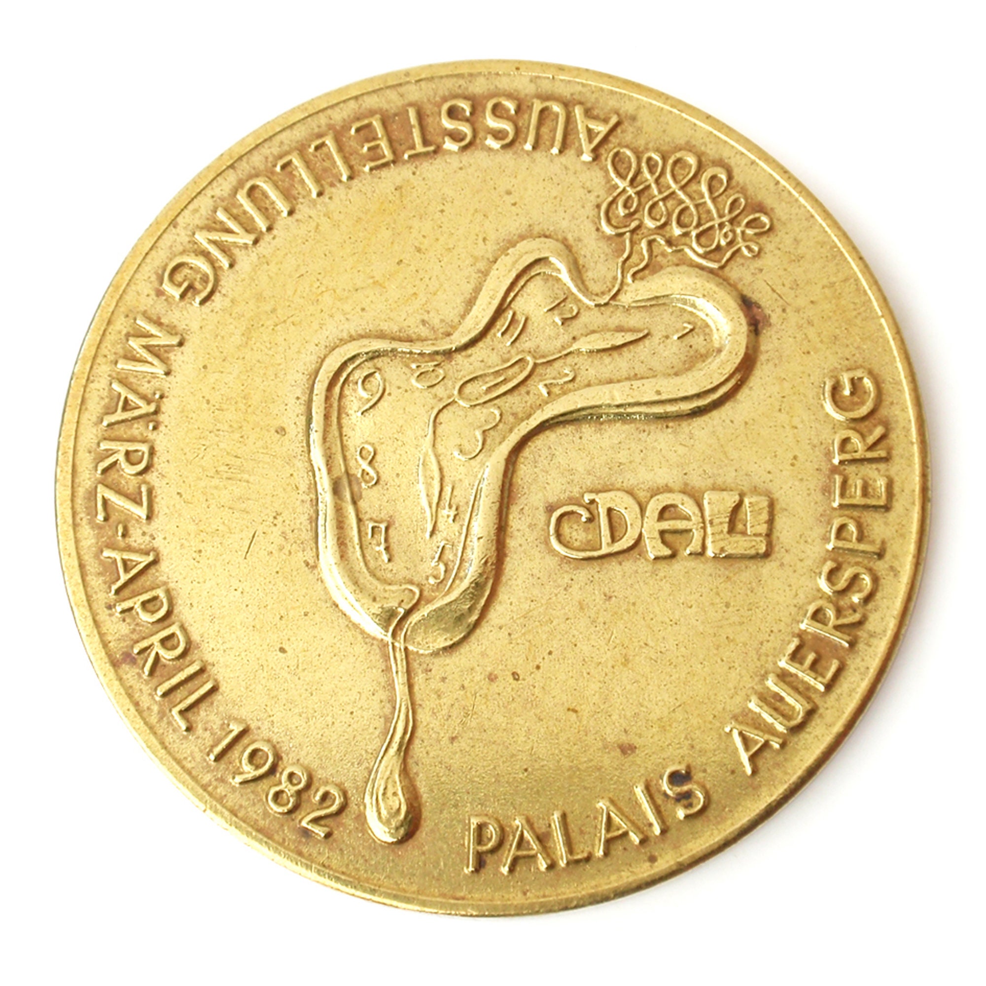Salvador Dali Commemorative Coin Exhibition in Vienna Medal | Etsy