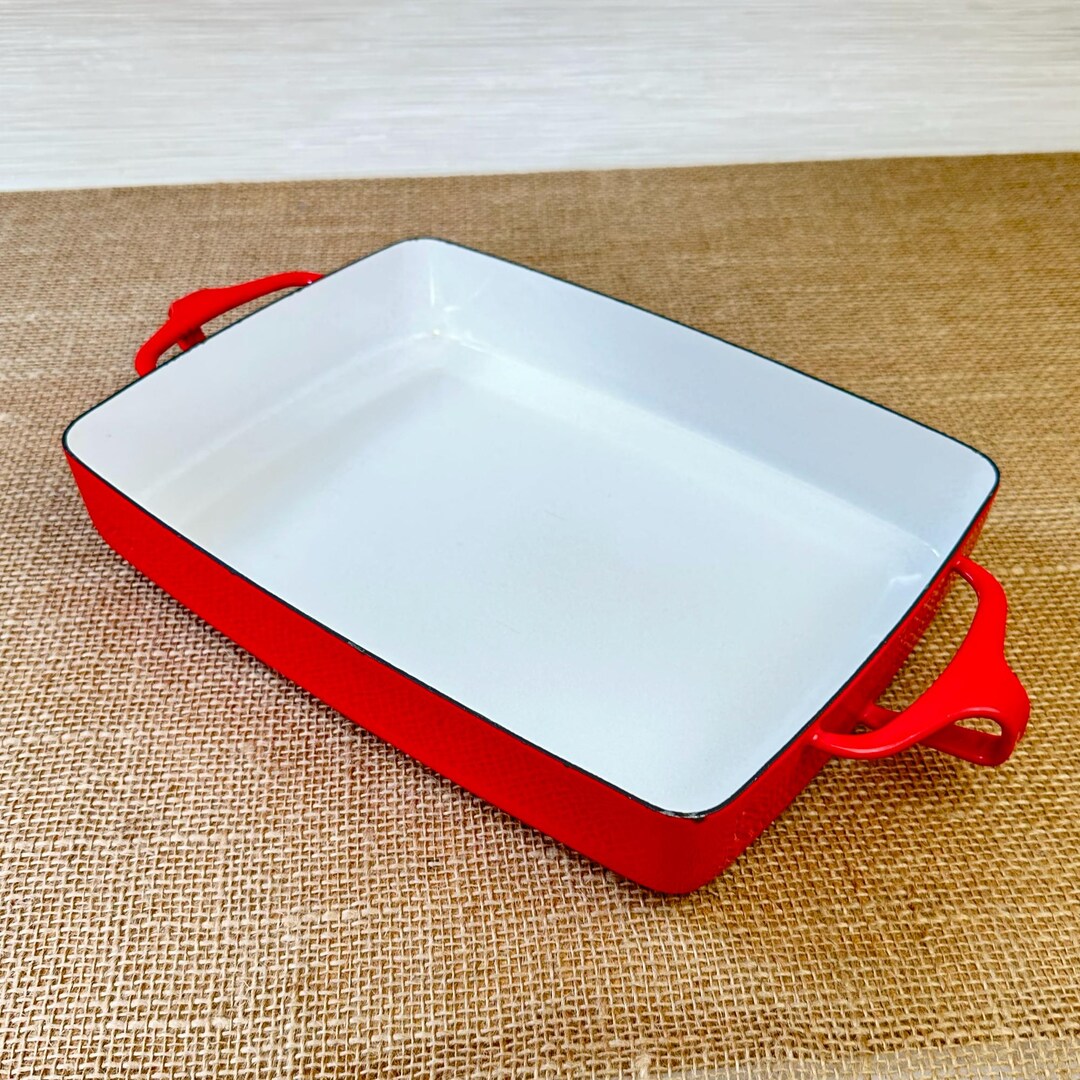Vintage Dansk Kobenstyle Enamel Lasagna Pan Red Mid Century Modern - Etsy