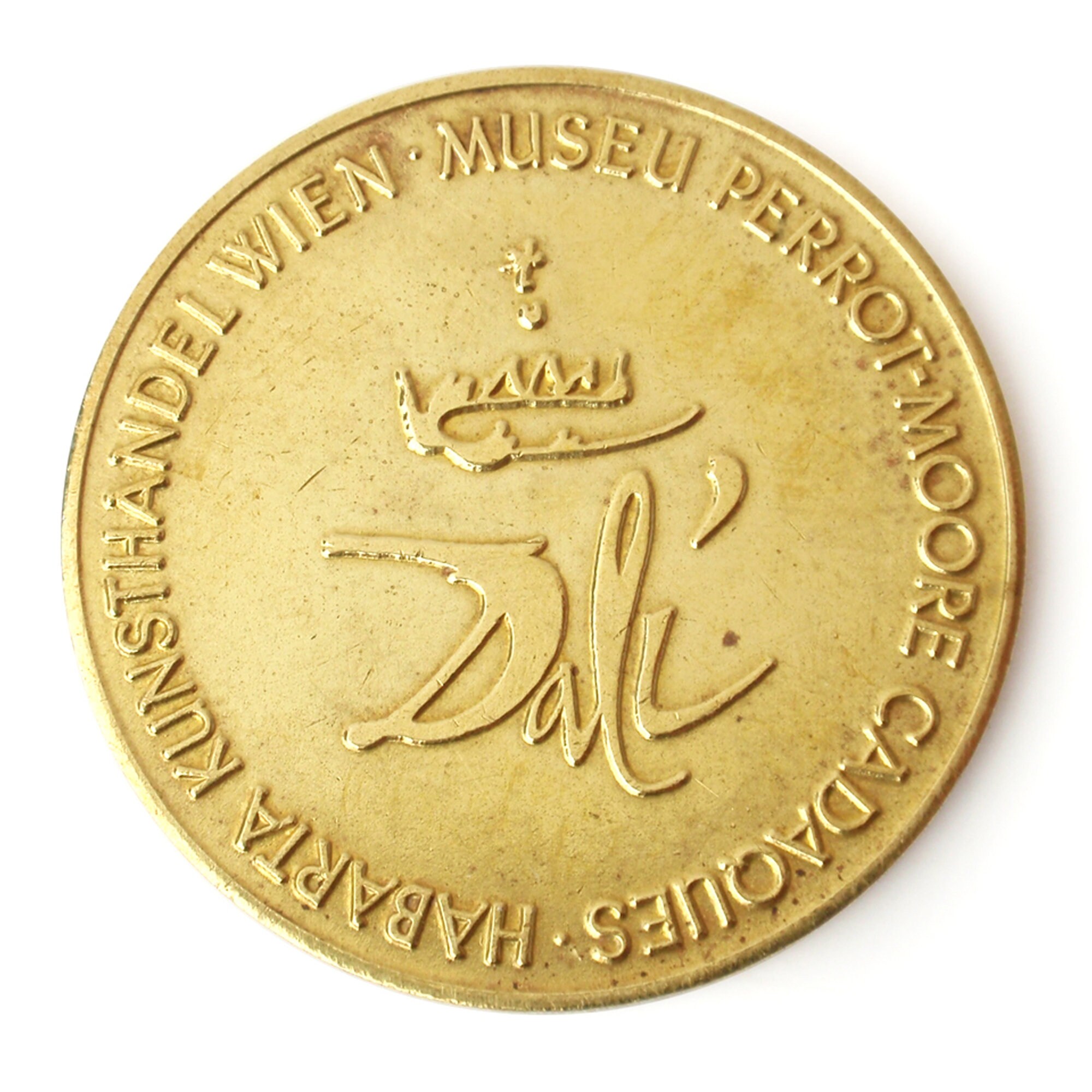 Salvador Dali Commemorative Coin Exhibition in Vienna Medal | Etsy