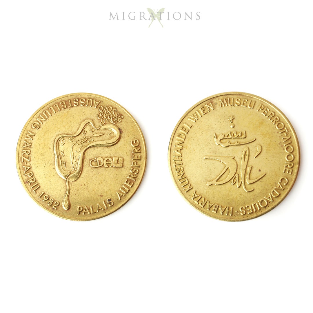 One Salvador Dali Commemorative Coin Exhibition in Vienna Medal ...