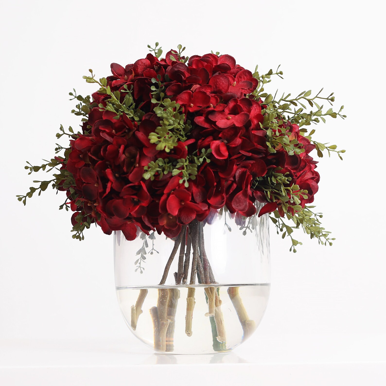 Hydrangea & Boxwood Everyday Fall Floral Arrangement - Etsy