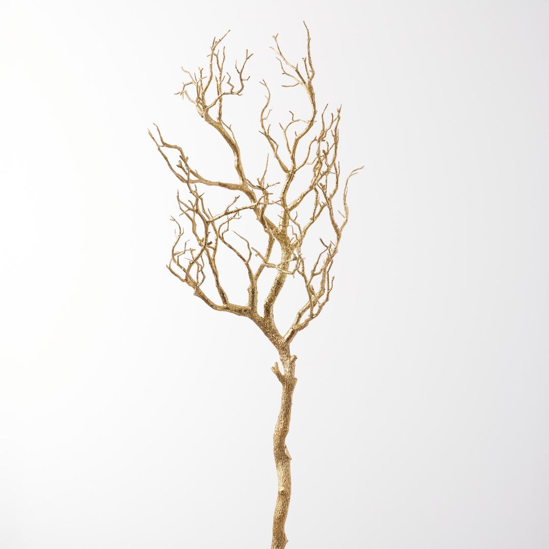 X-large Gold Sparkle Manzanita Twig Branch - Etsy