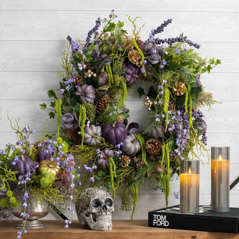 Purple Fall Wreath - Etsy