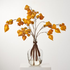 Chinese Lantern Tree Branch Pods in Jug Style Vase Available in Two ...