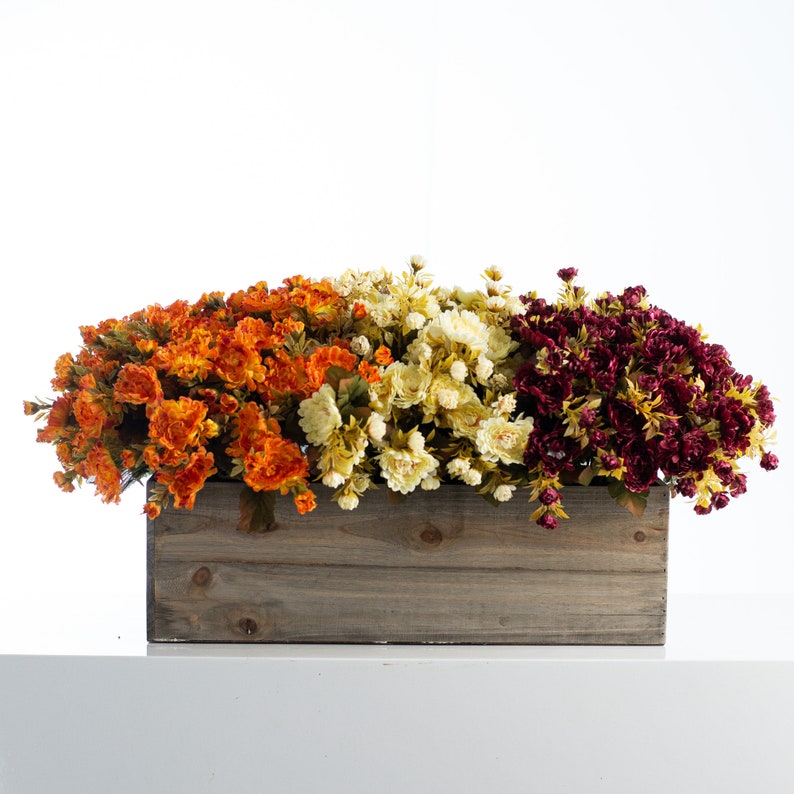 Autumnal Mini Mum Fall Farmhouse Faux Floral Arrangement - Etsy