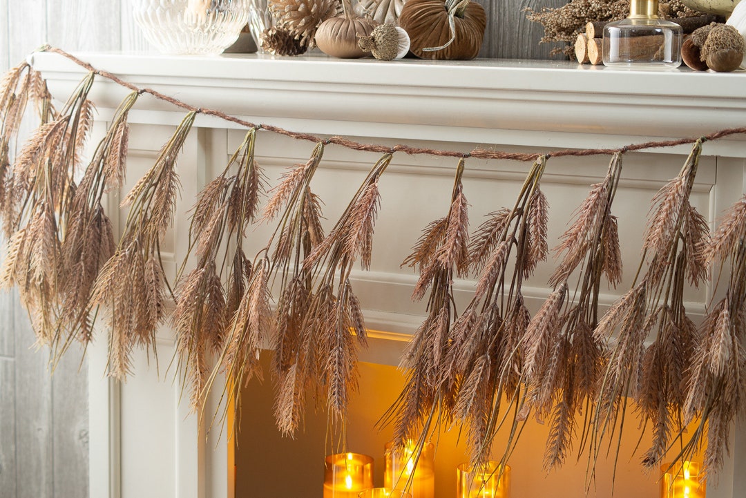 Amber Waves of Grain Autumn Wheat Fall Harvest Table Runner Mantle ...