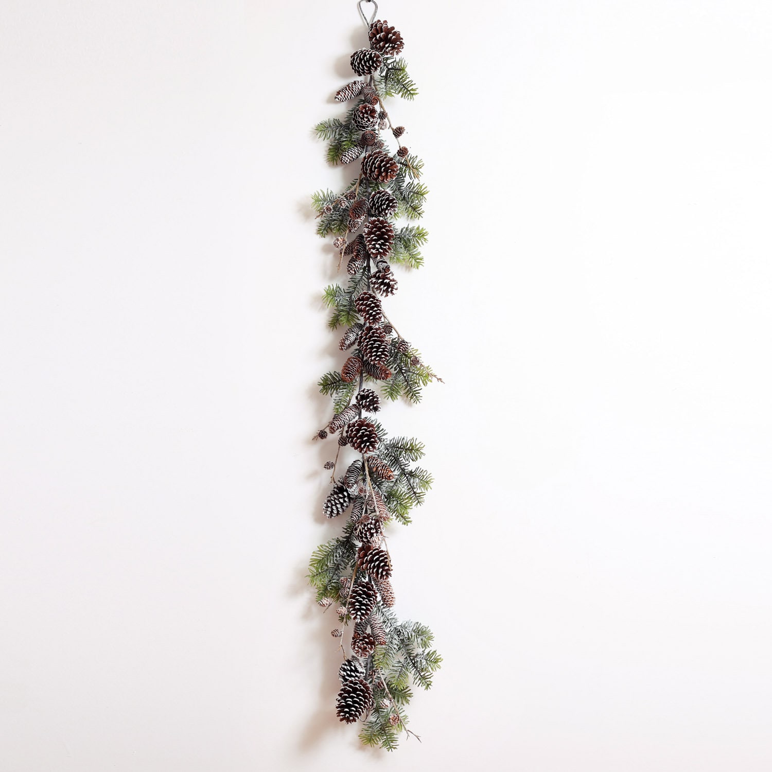Snowy Norway Spruce & Pinecone Winter Christmas Garland Table - Etsy UK