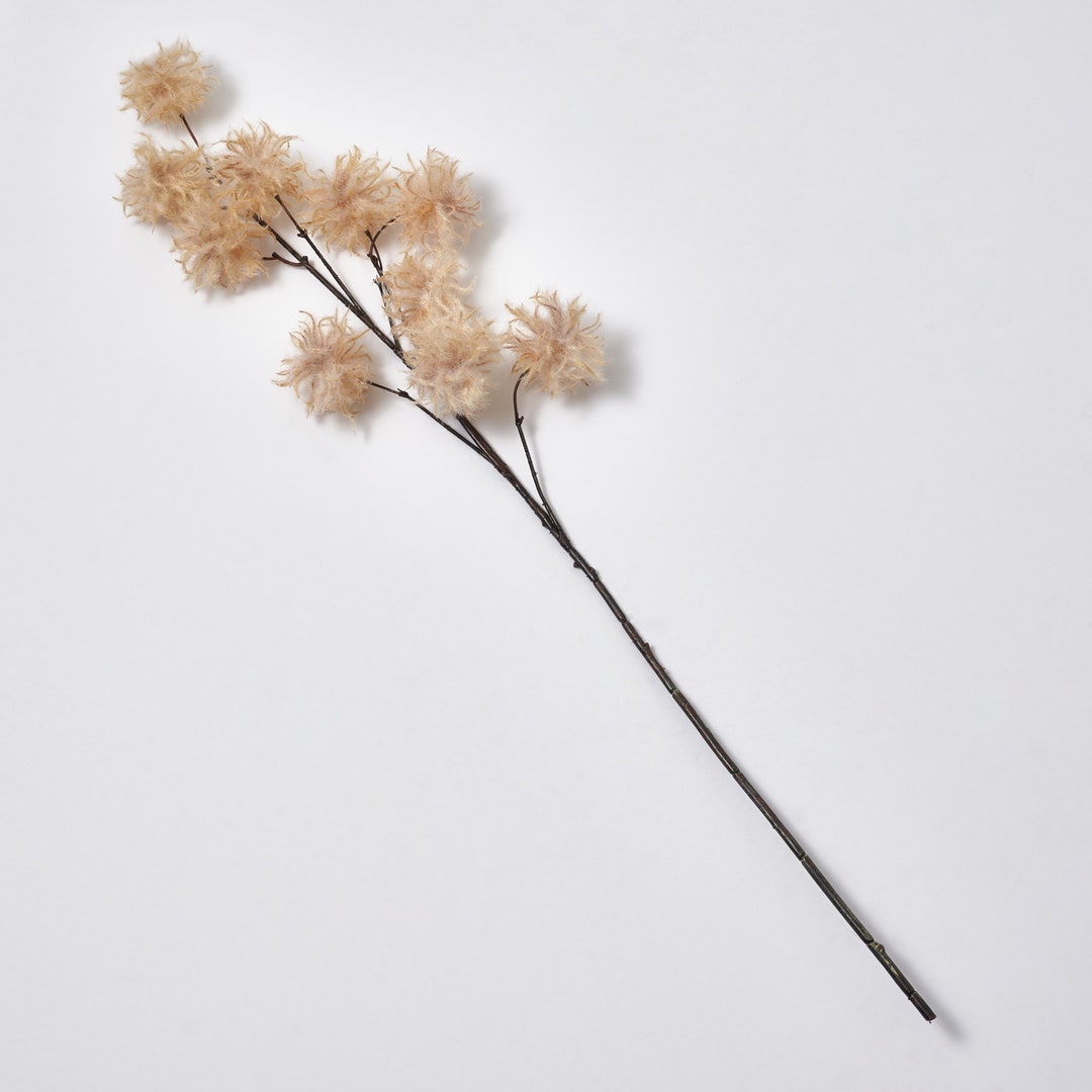 Beige Flocked Chestnut Bloom Faux Floral Spray - 40" - Etsy