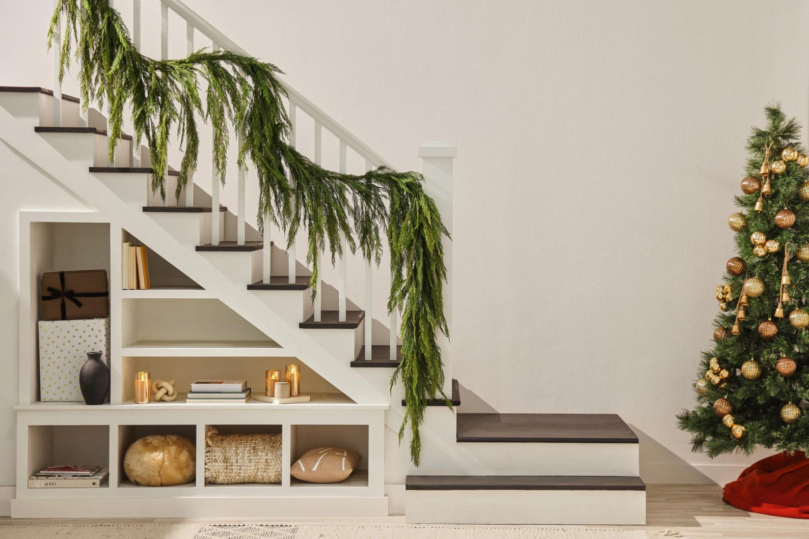 Draping Real Touch Lebanon Cedar Garland Dripping Winter Greenery ...