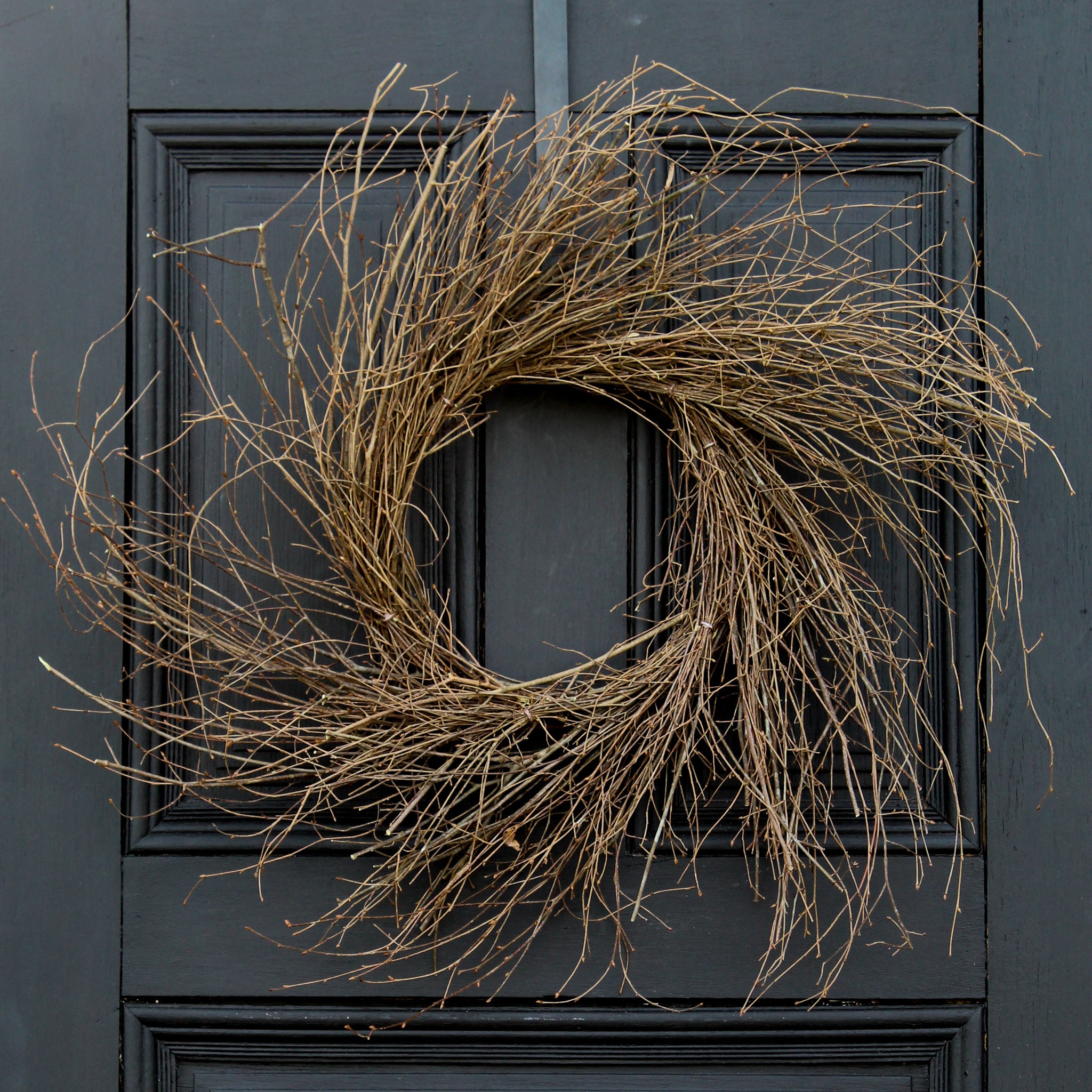 Wispy Natural Birch Twig Everyday Wreath Base - Etsy UK